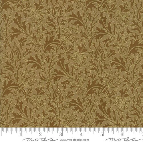 V and A 108" Morris Holiday Met Gold - Quilt Fabric - 123Stitch