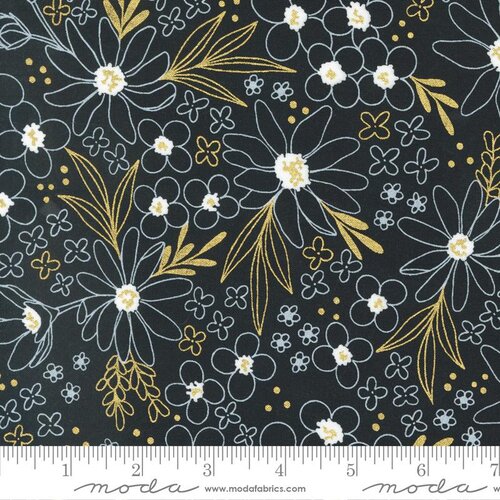 Alli K Design Gilded Metallic Ink Gold - Quilt Fabric - 123Stitch