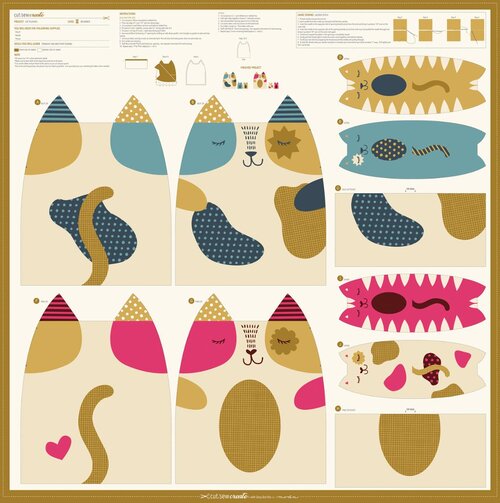 Stacy Iest Hsu Cut Sew Create Part Two Cat Multi - Sewing Kit - 123Stitch