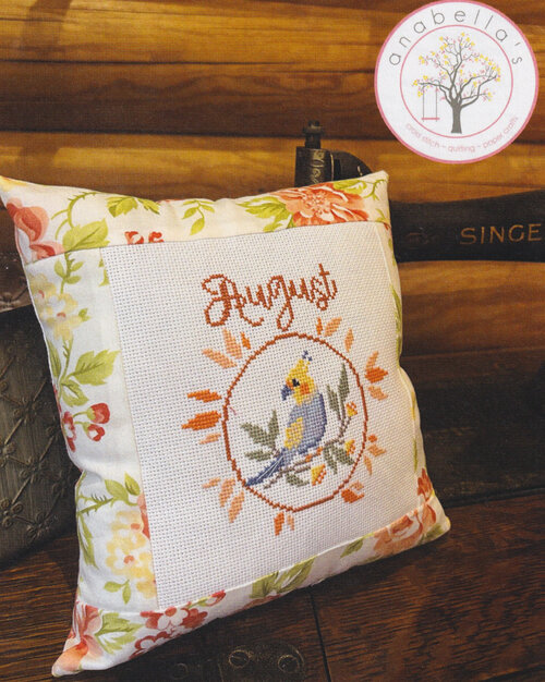 Anabella's Birds Of A Feather - August - Cross Stitch Pattern - 123Stitch