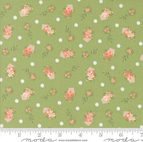 Corey Yoder Coriander Quilts Abloom Birdhouse - Cucumber - Quilt Fabric ...