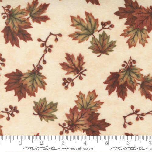 Holly Taylor Fall Melody Flannel Cream - Maple Scatter - Quilt Fabric ...