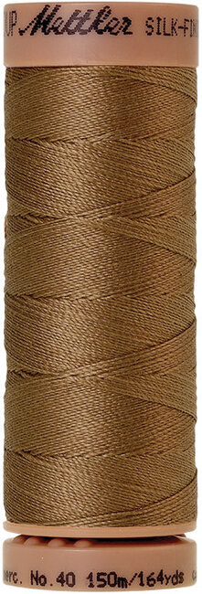 Mettler Silk Finish Thread 40wt Dark Tan 0287 - 123Stitch