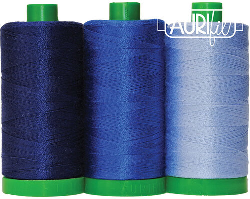 Aurifil Color Builder Thread 40wt Shark Blue 006 - 123Stitch