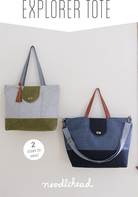 Noodlehead Explorer Tote - Sewing Pattern - 123Stitch