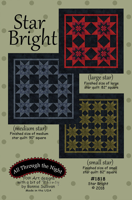 All Through The Night Star Bright - Quilt Pattern - 123Stitch