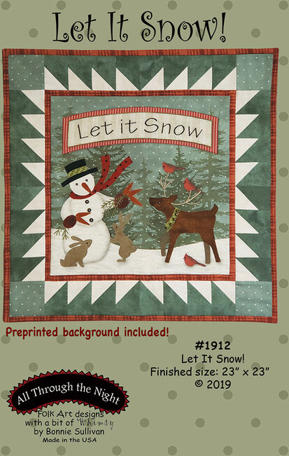 All Through The Night Let It Snow - Quilt Pattern - 123Stitch