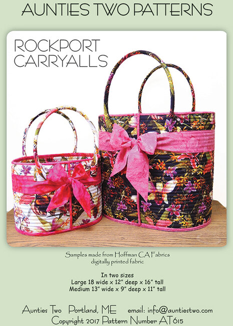 Aunties Two Patterns Rockport Carryalls - Quilt Pattern - 123Stitch