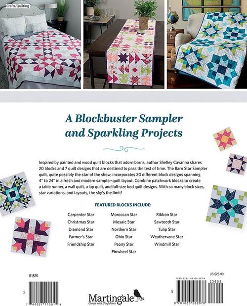 Martingale Barn Star Sampler - Quilt Pattern - 123Stitch