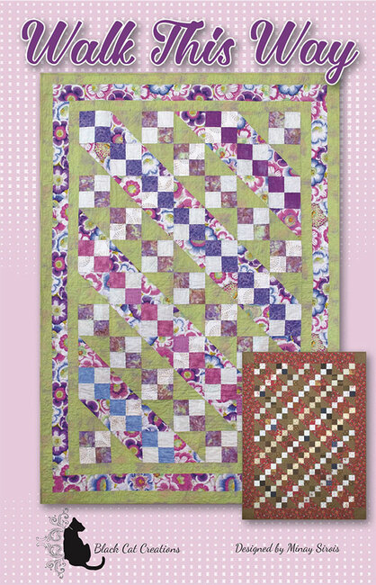 Black Cat Creations Walk This Way - Quilt Pattern - 123Stitch