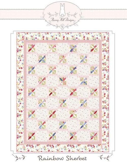 Bunny Hill Designs Hollyhock Cottage - Quilt Pattern - 123Stitch