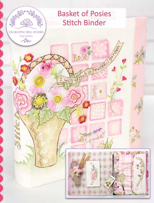 Crabapple Hill Basket Of Posies Stitch Binder - Quilt Pattern - 123Stitch
