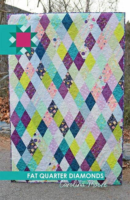 Carolina Moore Fat Quarter Diamonds - Quilt Pattern - 123Stitch