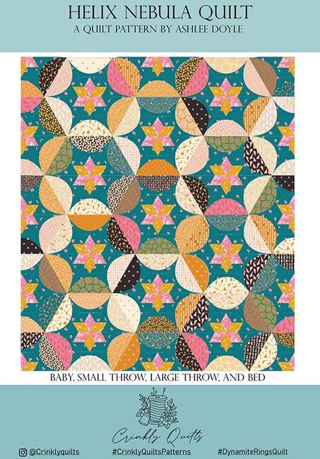 Crinkly Quilts Helix Nebula Quilt - Quilt Pattern - 123Stitch