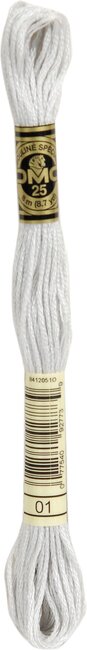 DMC 1 Six Strand Floss - White Tin 01 - 123Stitch