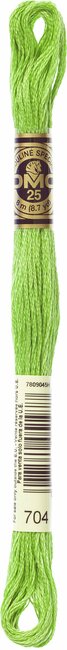 DMC 704 Six Strand Floss - 123Stitch