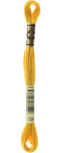 DMC 728 Six Strand Floss - 123Stitch