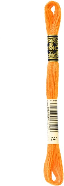 DMC 741 Six Strand Floss - 123Stitch
