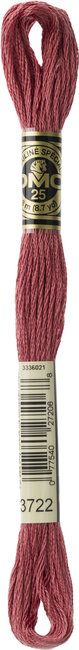 DMC 3722 Six Strand Floss - Medium Shell Pink - 123Stitch