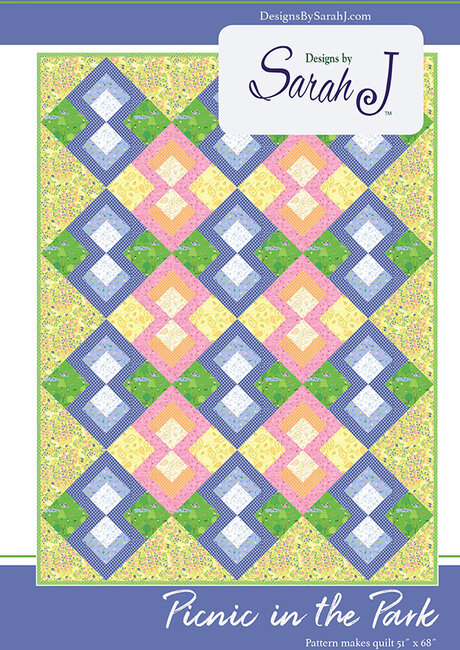 Designs by Sarah J Picnic In The Park - Quilt Pattern - 123Stitch
