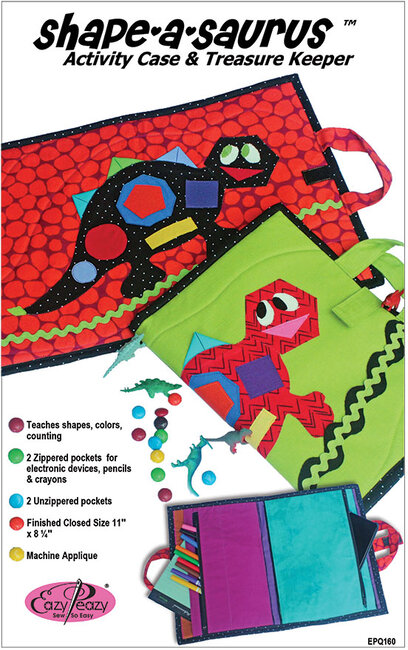 Eazy Peazy Quilts Shape-A-Saurus - Quilt Pattern - 123Stitch