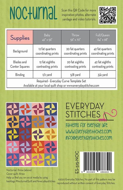 Everyday Stitches Nocturnal - Quilt Pattern - 123Stitch
