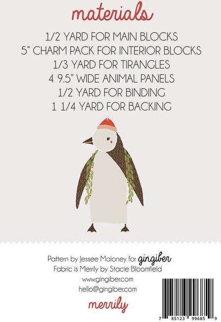 Gingiber Merrily - Quilt Pattern - 123Stitch