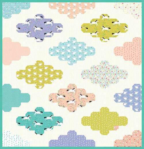 Gingiber Sun Clouds - Quilt Pattern - 123Stitch