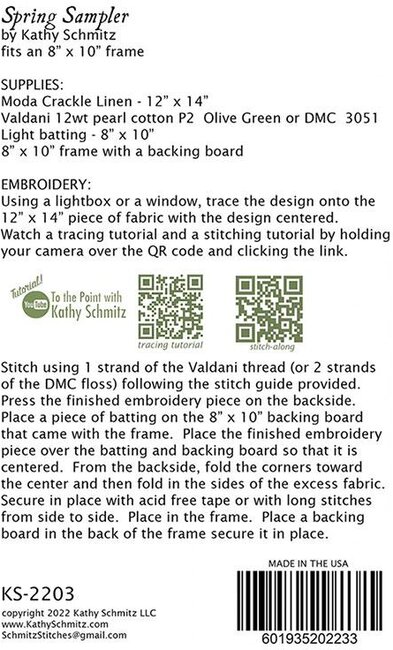 Kathy Schmitz Spring Sampler - Quilt Pattern - 123Stitch