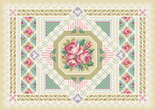 Kooler Design Studio Rose Sampler - Cross Stitch Pattern - 123Stitch