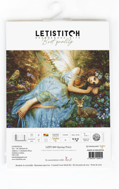 Letistitch Spring Fairy - Cross Stitch Kit - 123Stitch