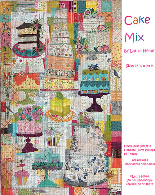Fiberworks Cake Mix Collage - Quilt Pattern - 123Stitch