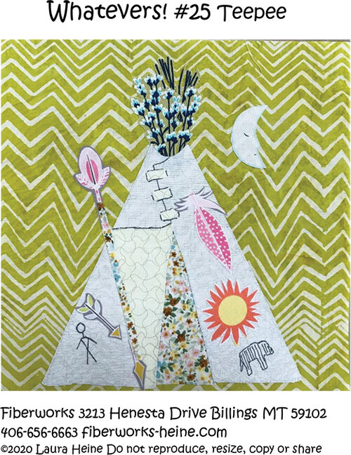Fiberworks Whatevers #25 Teepee - Quilt Pattern - 123Stitch