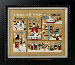 Lizzie Kate 6 Fat Men Series - Snowed In - Cross Stitch Pattern F110 ...
