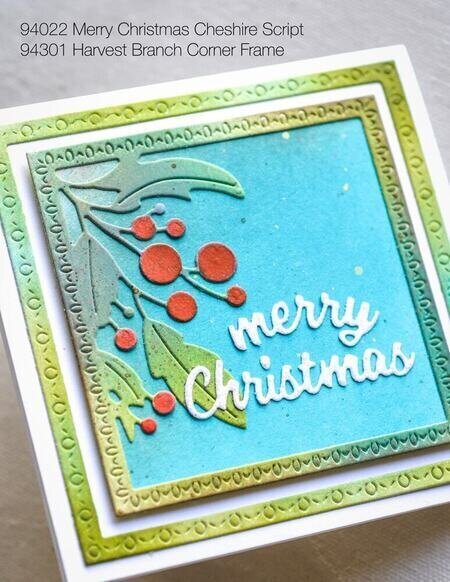 Harvest Branch Corner Frame - Memory Box Craft Die 94301 - 123Stitch