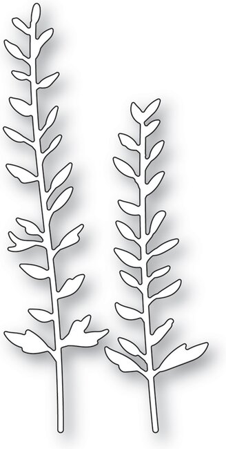 Memory Box Tall Frilly Leaf Stems - Craft Die 94615 - 123Stitch