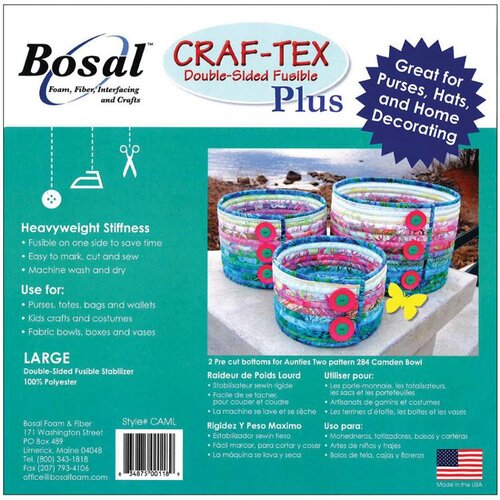 Bosal Craft Tex Plus Camden Bowl Large CAML - 123Stitch
