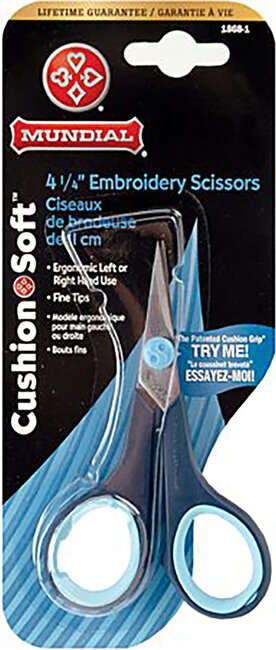 Mundial CushionSoft Embroidery Scissor 4.25" - 123Stitch