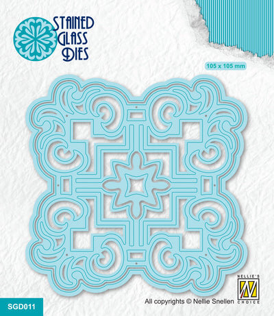 Nellie Snellen Square Curl Ornament 1 - Craft Die SGD011 - 123Stitch