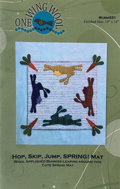 One Wing Wool Hop Skip Jump Spring Mat - Quilt Pattern - 123Stitch