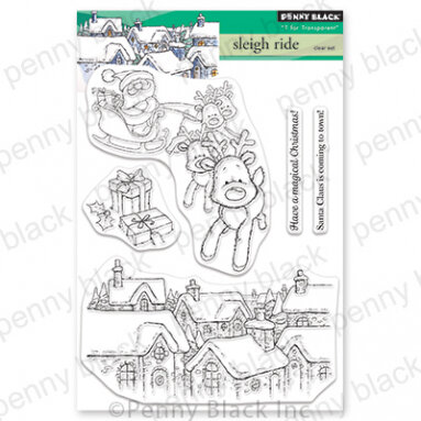 Penny Black Sleigh Ride Light - Christmas Clear Stamp 31-003 - 123Stitch