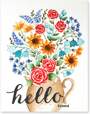 Penny Black Garden'S Grace - Cling Stamp 40-826 - 123Stitch