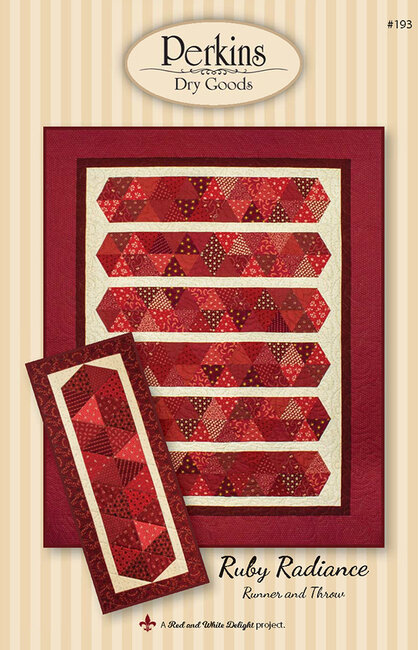 Perkins Drygoods Ruby Radiance - Quilt Pattern - 123Stitch