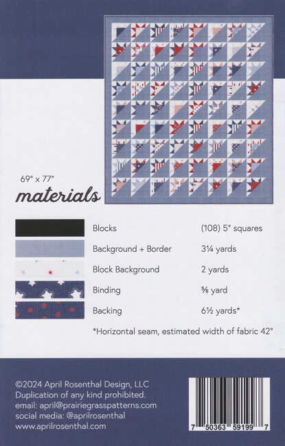 Prairie Grass Patterns Frontier - Quilt Pattern - 123Stitch