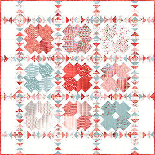 Pieces From My Heart Tic Tac Toe - Quilt Pattern - 123Stitch