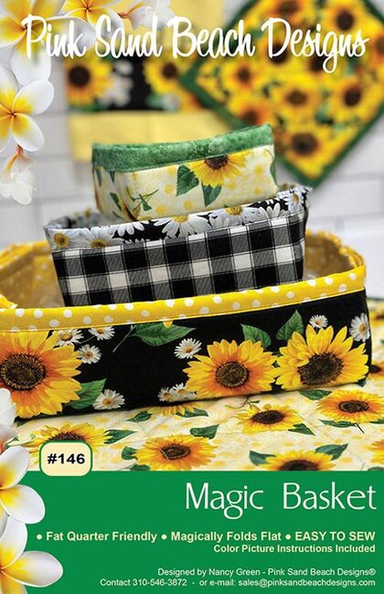 Pink Sand Beach Designs Magic Basket - Quilt Pattern - 123Stitch