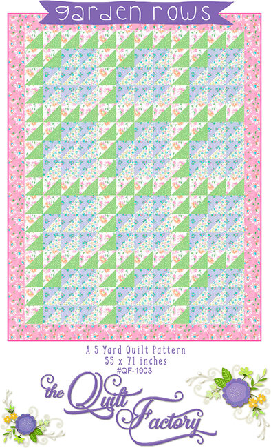 The Quilt Factory Garden Rows - Quilt Pattern - 123Stitch