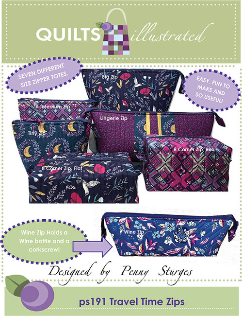 Twister Sisters Twisty Zips - Quilt Pattern - 123Stitch