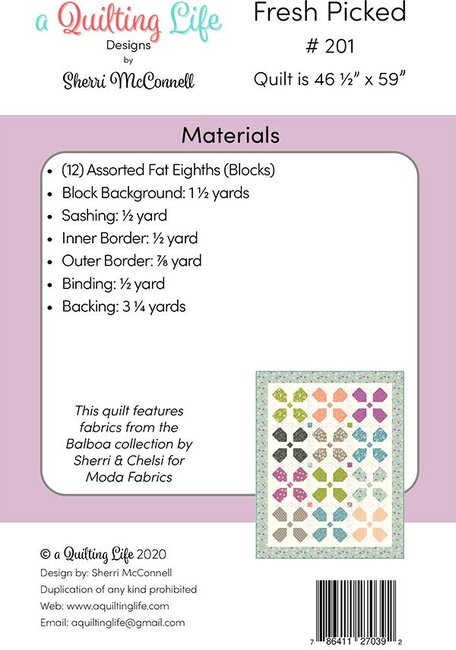 Quilting Life Fresh Picked - Quilt Pattern - 123Stitch