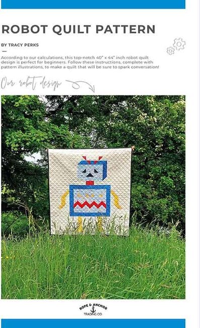 Rope And Anchor Trading Co The Robot Quilt - Quilt Pattern - 123Stitch